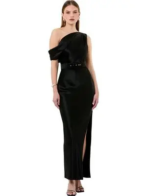 NICHOLAS Eartha One-shoulder Maxi Dress - Black
