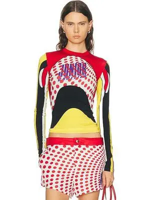 JEAN PAUL GAULTIER Long Sleeve Knit Top - Multi