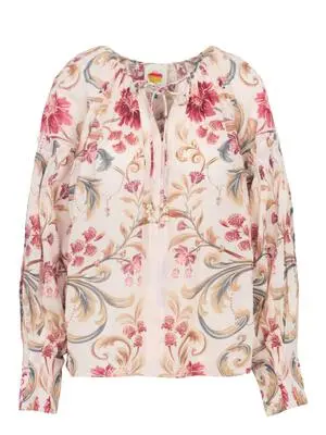 Farm Rio FARM RIO Floral Print Cotton Shirt Multi