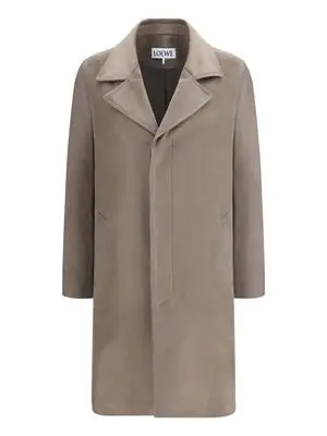 Loewe Single-breasted Trench Coat - Beige