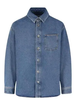 LOEWE Loewe Anagram Denim Cotton Shirt