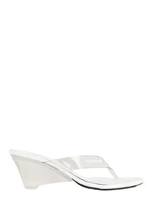 Coperni Lift Flip Flop Wedge Sandal - Clear