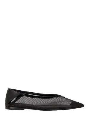 ANINE BING ANINE BING Aneka Babouche Pointed Toe Mesh Flats