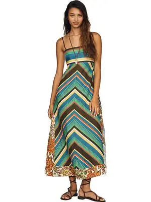 ALEMAIS Charlie" Linen Day Dress - Multi