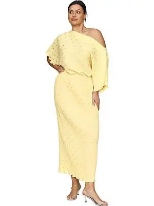 NEVER FULLY DRESSED Never Fully Dressed Tilly Plus Draped Midi Dress