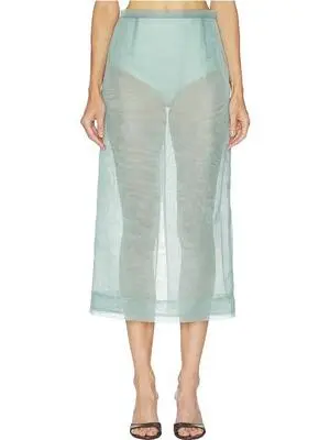 Renggli Organza Pencil Skirt - Teal