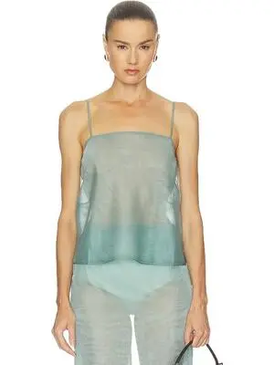 Renggli Organza Cami Top - Teal
