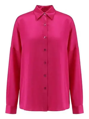 Dries Van Noten Casia Silk Shirt - Pink