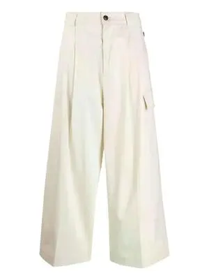 Woolrich Cropped Palazzo Trousers - Neutrals