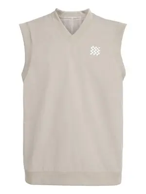 MANORS Reversible Logo Vest - Beige