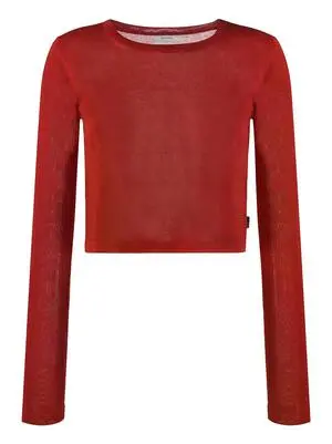 Woolrich Cropped Crew-neck Jumper - Red