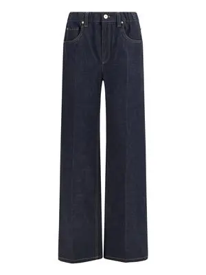 Brunello Cucinelli Palazzo Denim Pants - Blue