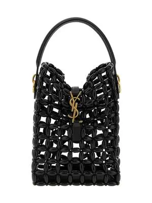 Saint Laurent Le 37 Grained Leather Bucket Bag - Black