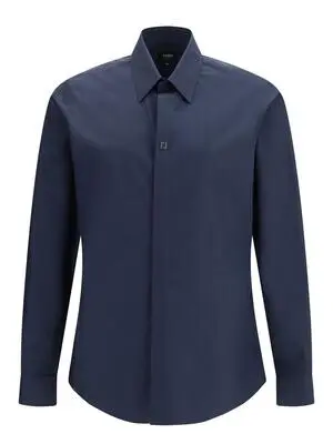 Fendi Shirt With Ff Detail - Blue