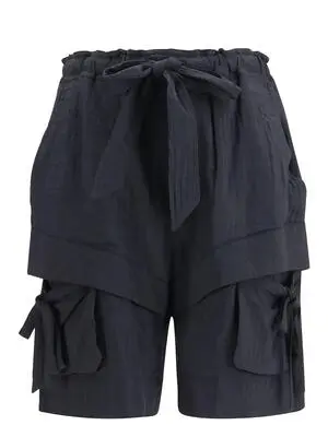 Isabel Marant Étoile ISABEL MARANT ETOILE Elasticated Waist Drawstring Shorts Black