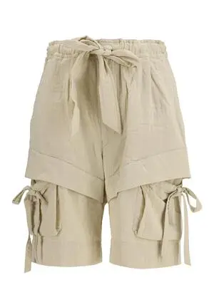 Isabel Marant Étoile Relaxed Fit Drawstring Shorts - Cream