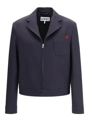 Loewe Mid-weight Wool Cavalry Jacket - Blue