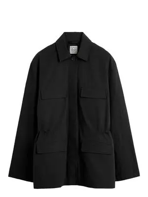 TOTEME Cotton Utility Jacket - Black