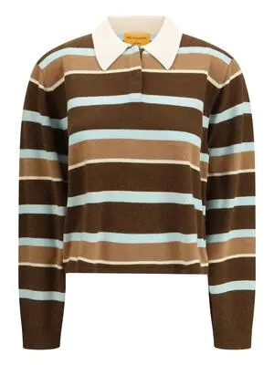 GUEST IN RESIDENCE Guest In Residence Cropped Striped Cashmere Jumper