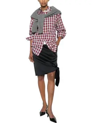 N°21 Knot Detail Mini Skirt - Black