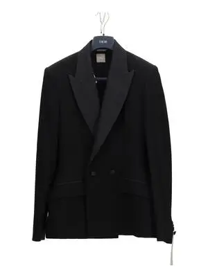 Dior Double-breasted Shawl Lapel Jacket - Black