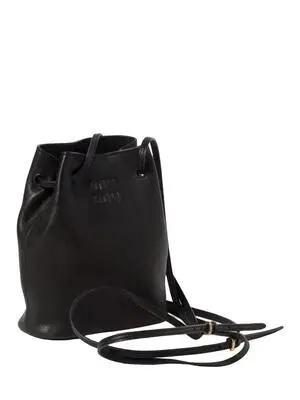 Miu Miu Nappa Leather Mini Bag - Black