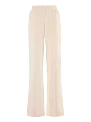 Moncler Flared Trousers With Drawstring Waist - Neutrals