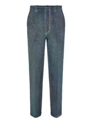 MAISON MARGIELA Double-dyed Straight Leg Trousers - Blue