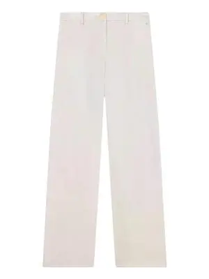 Armani Exchange Beige Wide Leg Trousers - Neutrals