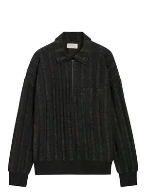 Oliver Peoples Lorimer Quarter-zip Sweater - Black