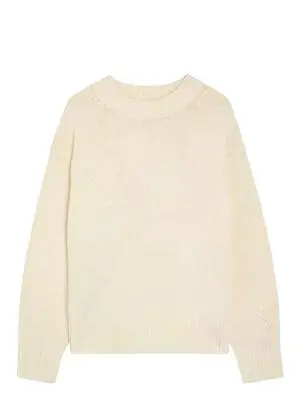 REFORMATION Cove Ribbed-knit Crewneck Sweater - Neutrals