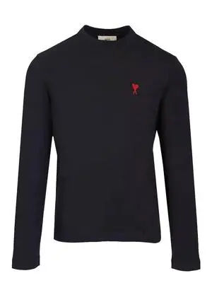 AMI Paris De Cœur Long-sleeve T-shirt - Blue