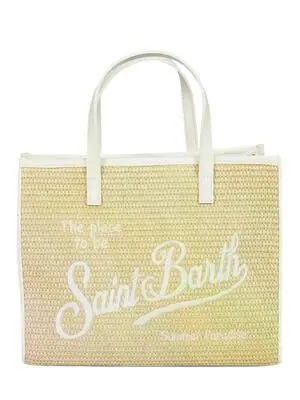 MC2 SAINT BARTH MC2 Saint Barth Logo Tote Bag Neutrals