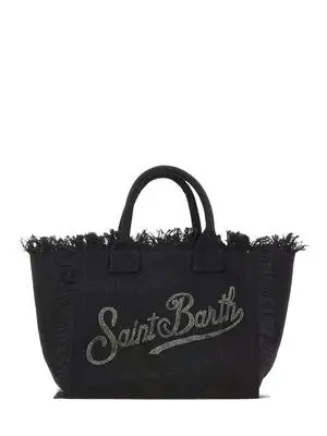 MC2 SAINT BARTH MC2 Saint Barth Embellished Tote Bag Black
