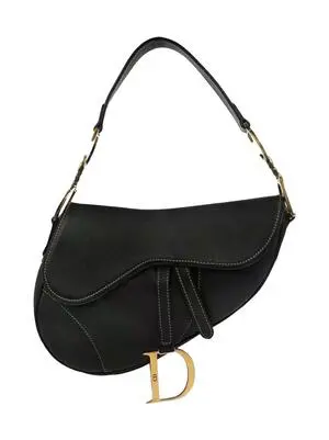 Dior 2002 Saddle Tote Bag - Black