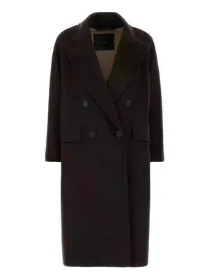 DONNA SINHORELLI Angus Double-breasted Coat - Brown