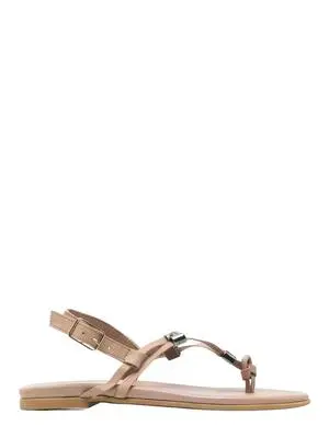 SERGIO MORETTI FIRENZE Slingback Sandals - Brown