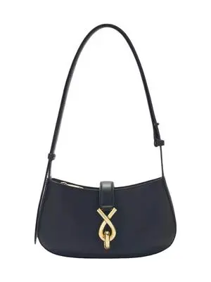 Furla Mianova Leather Shoulder Bag - Blue