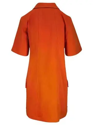Akris Short Sleeve Mini Dress - Orange