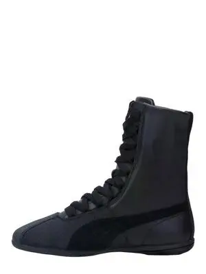 PUMA Lace Up Hi-top Sneakers - Black