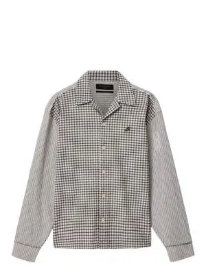 ALLSAINTS Organic Cotton Check Cage Shirt - White