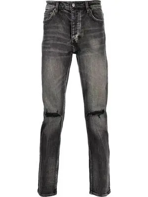 Ksubi Ripped Detail Skinny Jeans - Grey