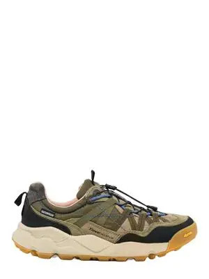 FLOWER MOUNTAIN Panelled Toggle-fastening Sneakers - Neutrals