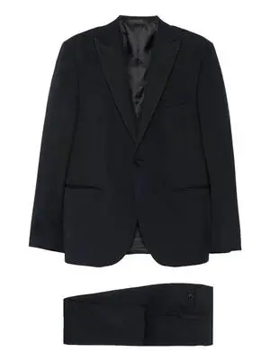 Corneliani Peak-lapel Single-breasted Suit - Blue