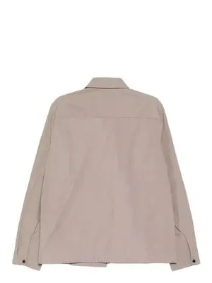 Hugo Zip-up Utility Shirt - Brown