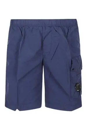 C.P. COMPANY Lens Detail Cargo Shorts - Blue