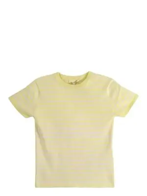 Auralee Striped Cotton T-shirt - Yellow