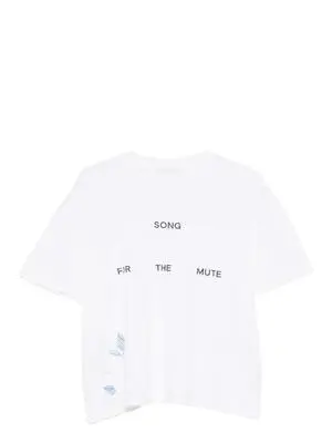 SONG FOR THE MUTE Graphic Print T-shirt - White