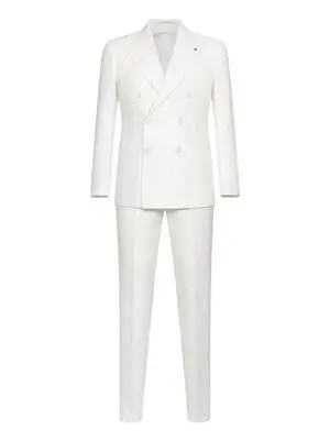 Tagliatore Montecarlo Double-breasted Suit - White