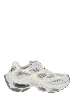 Ash Low-top Lace-up Casual Sneakers - White